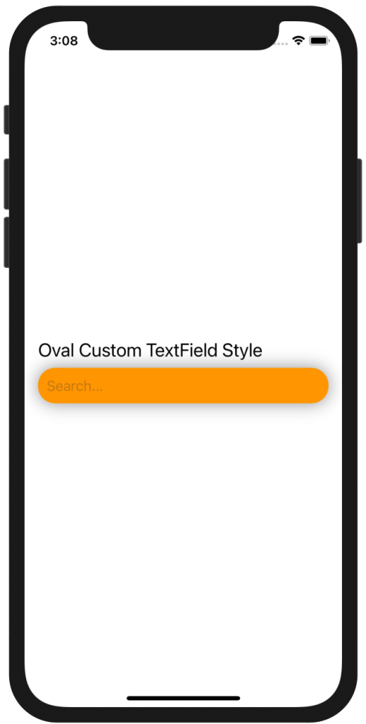 Oval Custom TextField In SwiftUI